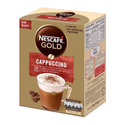 Nescafe Gold Cappuccino Sweetened Coffee Mix 15.5g Pack of 10 price in ...