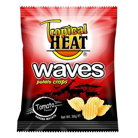Buy Tropical Heat Snacks Waves Crisps Tomato 30G Online - Carrefour Kenya