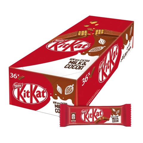 Kitkat 2 Finger Milk Chocolate Bar 17.7g 36 Pieces price in Saudi ...