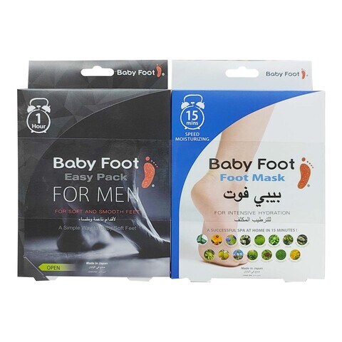Baby Foot Original Exfoliant Foot Peel Easy Pack With Intensive ...