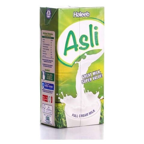 Buy Haleeb Asli Full Cream Milk 925 ml (Pack of 12) Online | Carrefour ...