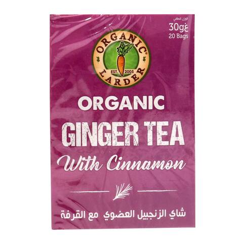 Larder Organic Ginger Tea With Cinnamon 40g price in Saudi Arabia ...