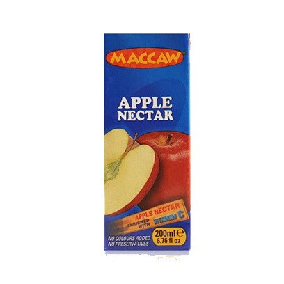 Buy Maccaw Nectar Apple Juice 180ML Online - Shop Beverages on ...