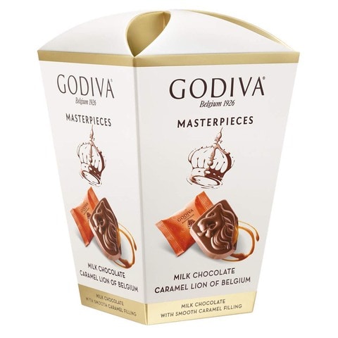 Godiva Masterpieces Caramel Lion Of Belgium Milk Chocolate 119g price ...