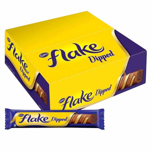 Cadbury Flake Dipped Chocolate 32g x Pack of 12 Online | Carrefour Kuwait