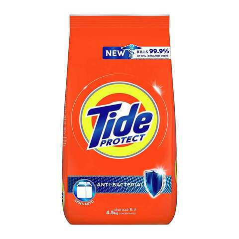 Tide Semi-Automatic High Foam Anti-Bacterial Powder Detergent 4.5 Kg ...