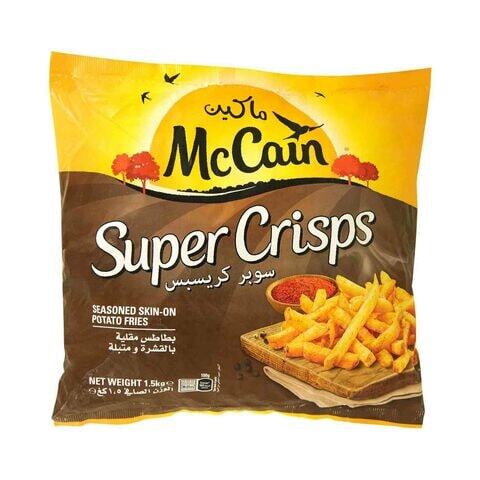 McCain Super Crisps Seasoned Skin-On Potato Fries 1.5kg price in Kuwait ...