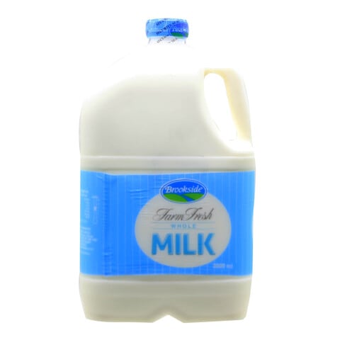 Brookside Farm Fresh Whole Milk 3L - Fresh Milk bottle