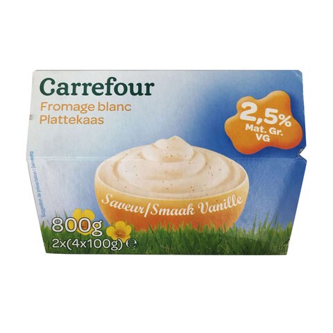 Carrefour Fromage Blanc Vanilla Yogurt 100g x Pack of 8 price in Saudi ...