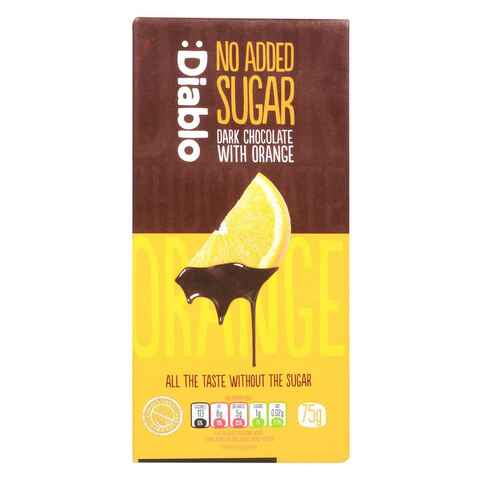 Diablo Sugar Free Diablo Dark Chocolate Bar With Orange 75g price in ...