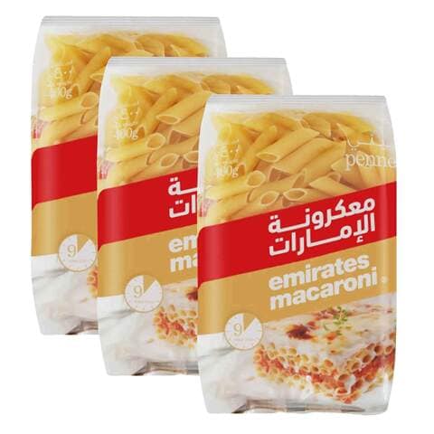 Emirates Macaroni Penne 400g Pack of 3 price in UAE | Carrefour UAE ...