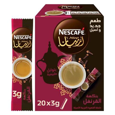 Nescafe Arabiana Instant Arabic Coffee With Cloves 3g Pack of 20 price ...