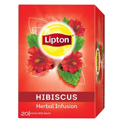 Lipton Herbal Infusion Tea Hibiscus 20 Teabags price in UAE | Carrefour ...