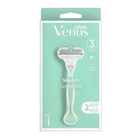 Buy Venus Smooth Sensitive Razor Handle With 2 Blade Refills Online ...