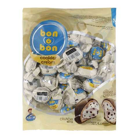 Arcor Bon O Bon With Cookie Cream Filling 390g Online | Carrefour KSA