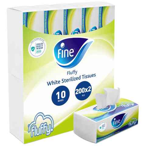Fine Fluffy Soft Sterilized Facial Tissue 200 countx10 price in UAE ...