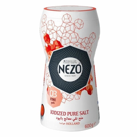 Nezo Iodized Fine Pure Salt 600g price in UAE | Carrefour UAE ...