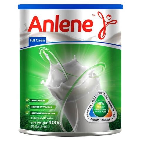 Anlene Full Cream Milk Powder 400g price in UAE | Carrefour UAE ...