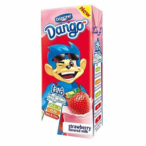 Danone Dango Strawberry Milk - 190 ml Online | Carrefour Egypt
