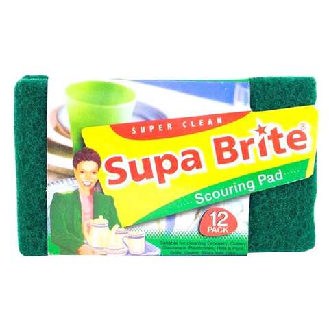 Buy SUPA BRITE SCOURING PAD 12PK Online - Carrefour Kenya