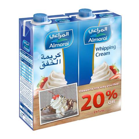 سعر المراعي كريمة خفق 1 لتر × 2 فى السعودية | كارفور السعودية | سوبر ...