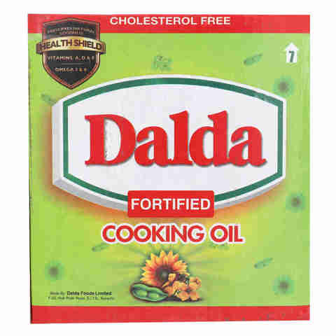 Dalda Fortfied Cooking Oil 1Litre (Pack of 5)