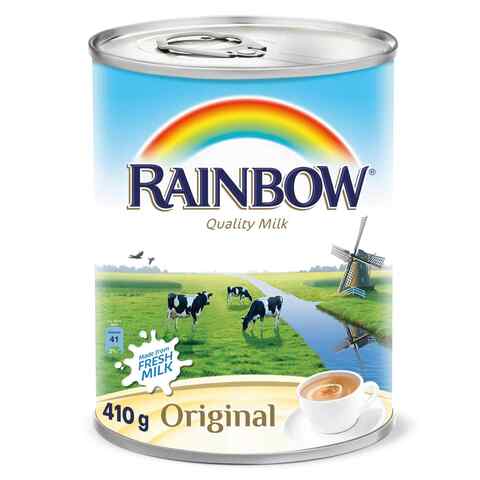 Rainbow Evaporated Milk Vitamin D 410g price in UAE | Carrefour UAE ...