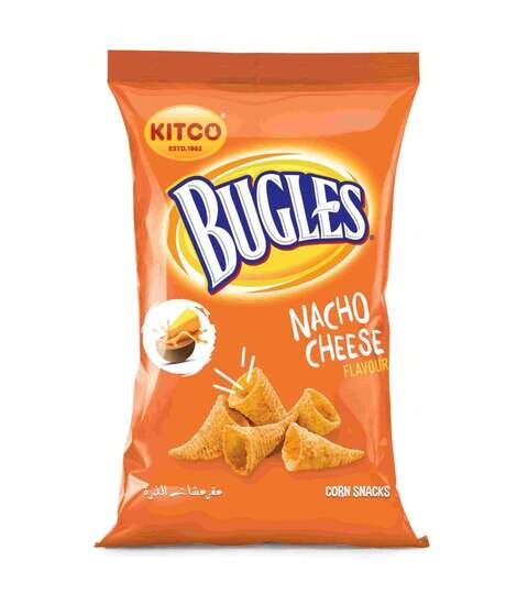 KITCO BUGLES CRISPY CORN SNACKS WITH NACHO CHEESE FLAVOR 150G price in ...