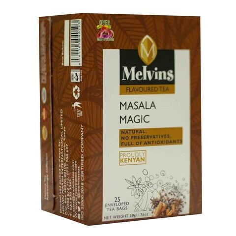 Buy Melvins Masala Tea Bags 25'S Online - Carrefour Kenya