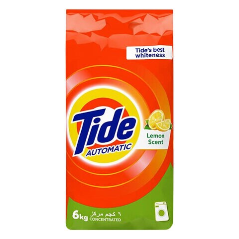 Buy Tide Lemon Automatic Detergent Powder 6KG Online - Shop Cleaning ...