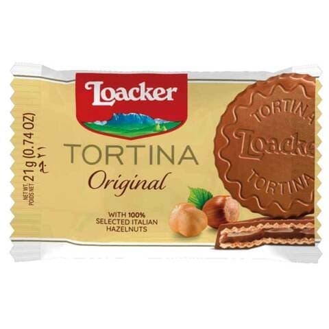 LOACKER TORTINA ORIGINAL CRISPY WAFERS FILLED WITH MILK CHOCOLATE CREAM ...
