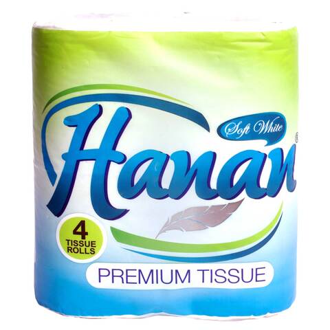 Buy Hanan Toilet Paper White Pack Of 4 Online - Carrefour Kenya
