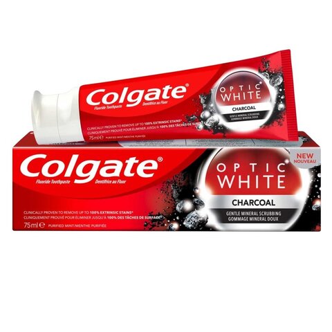 Colgate Optic White Charcoal Whitening Toothpaste - 75ml price in ...