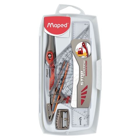 Maped Stop System Innovation Math Geometry Box Set Multicolour 8 PCS ...