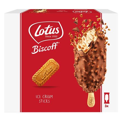 Lotus Biscoff Ice Cream Stick 90ml Pack of 3 price in UAE | Carrefour ...