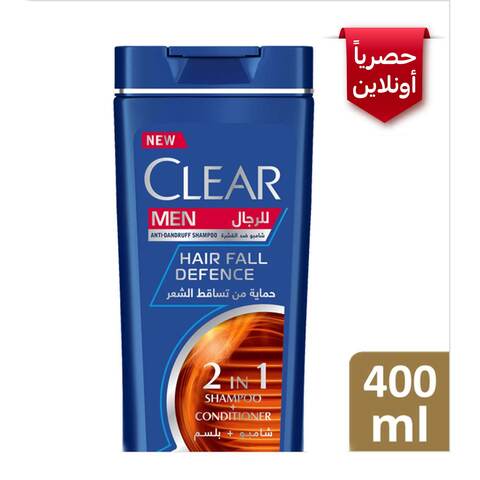 Clear Mens Anti-Dandruff Shampoo Hair Fall Defence 400ml price in Saudi ...