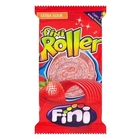 Fini Roller Extra Sour Strawberry Jelly 20g price in Kuwait | Carrefour ...