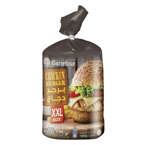 Carrefour Chicken BurgerXXL 1kg x10 price in UAE | Carrefour UAE ...