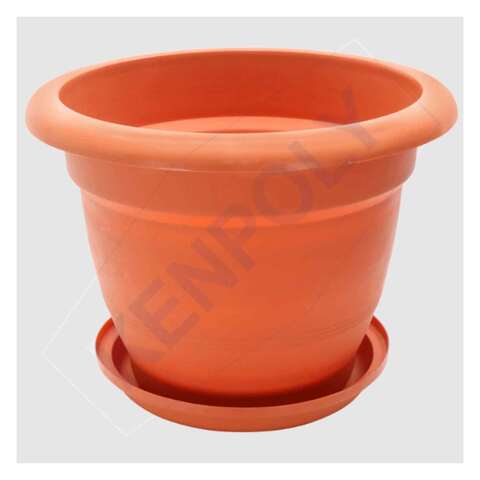 Buy KENPOLY ROUND PLANTER NO.1 BROWN Online - Carrefour Kenya