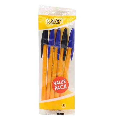 Buy BIC FINE POINT 5PC BLUE/BLACK Online - Carrefour Kenya