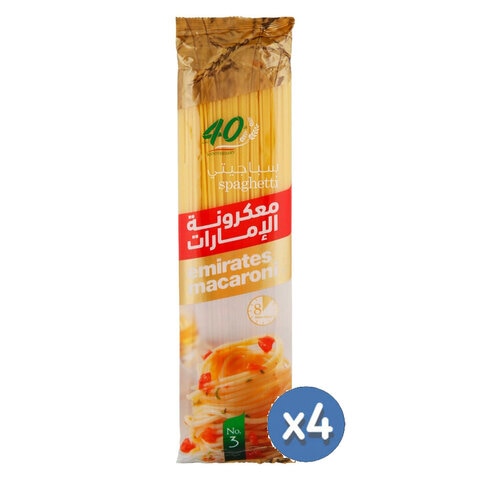 Emirates Macaroni Spaghetti Pasta 400g Pack of 4 price in UAE ...