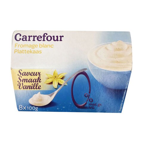 Carrefour Fromage Blanc Vanilla Yogurt 100g x Pack of 8 price in Saudi ...