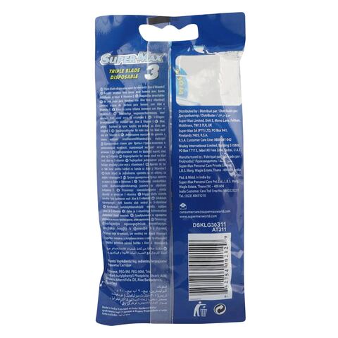 Buy Supermax Triple Disposable Razor 5 Pieces Online - Carrefour Kenya