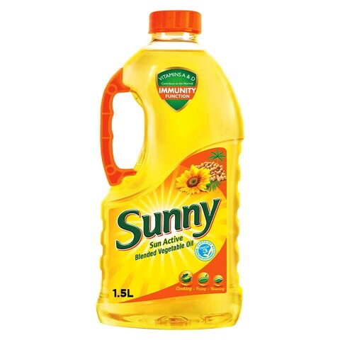 Sunny Sun Active Blended Vegetable Oil 1.5L price in UAE | Carrefour ...