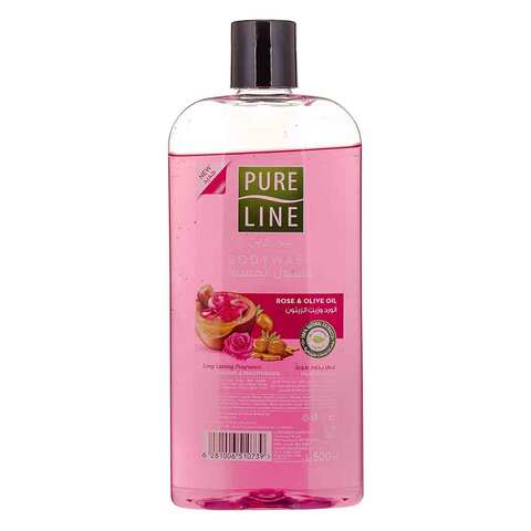 PURE LINE BODY WASH WITH ROSE OLIVE OIL 500ML price in Kuwait ...