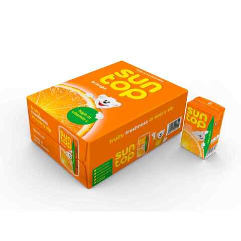 Suntop Orange Juice 125ml Pack of 18 price in UAE | Carrefour UAE ...