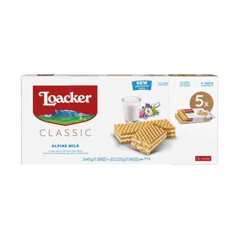 Loacker Classic Alpine Milk Wafers 45g Pack of 5 price in UAE ...