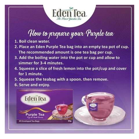 Buy Eden Purple Tea Bags 50g Online - Carrefour Kenya