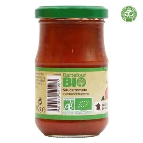 Carrefour Bio Tomato Sauce With Vegetables 190g price in Kuwait ...