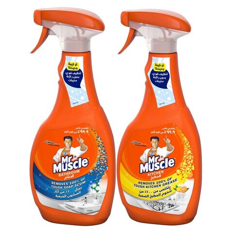 Mr.Muscle Kitchen Cleaner 500ml And Bathroom Cleaner 500ml price in UAE ...